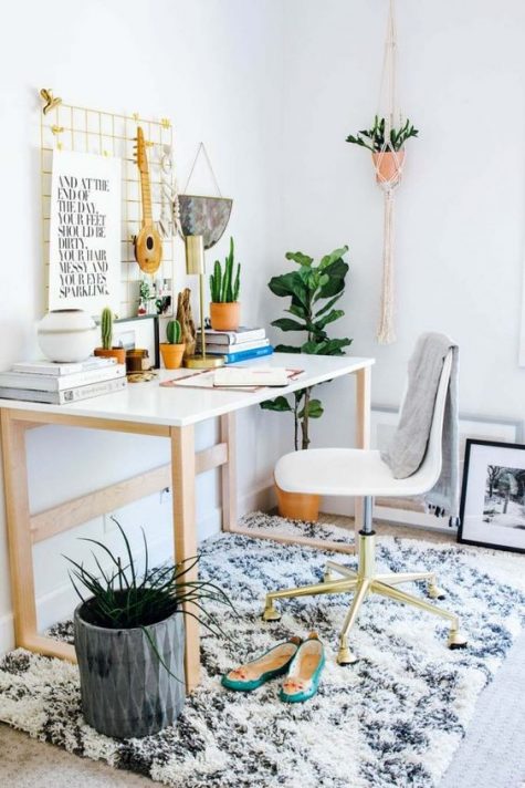 7 Tips for a Productive and Beautiful Workspace - Painted Furniture Ideas